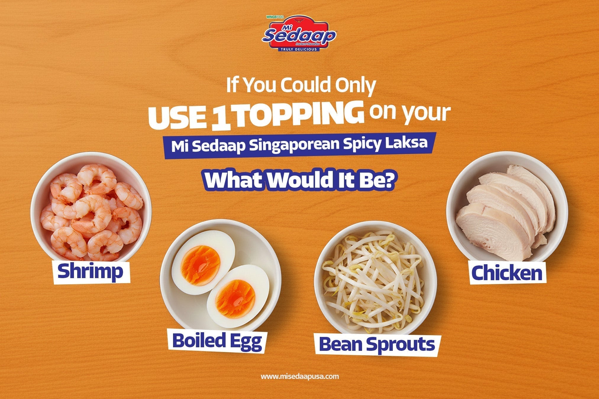 Mi Sedaap Singaporean Spicy Laksa: What Is Your One Topping for Life ...